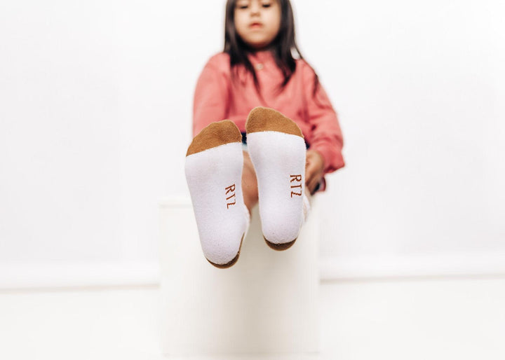 Tan Stripe Socks For Kids | Striped Socks - Rey to Z – Rey To Z